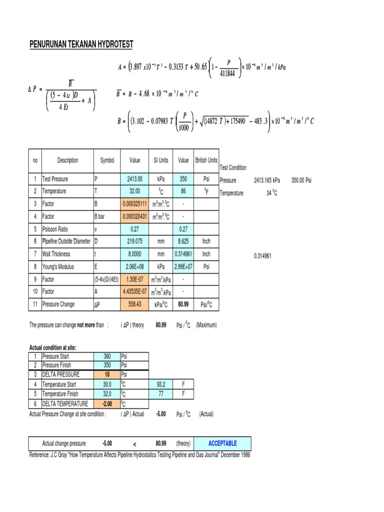Calculation - Penurunan Pressure Versus Temperature - LPG | PDF | Pascal (Unit) | Pressure