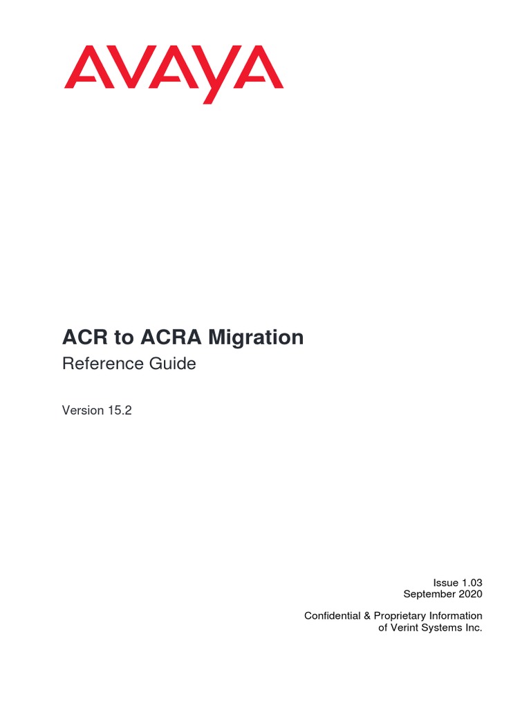 ACR To ACRA Migration: Reference Guide | Download Free PDF | License ...
