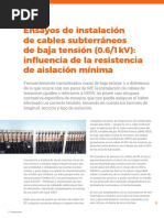 Comprobación y Megado de Cables | PDF | Resistencia Eléctrica y ...
