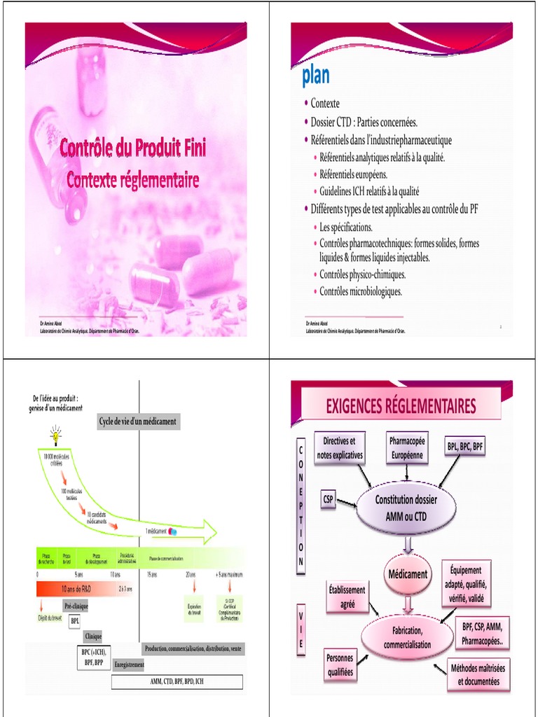 Contrôle qualité en industrie pharmaceutique | PDF | Sciences physiques ...