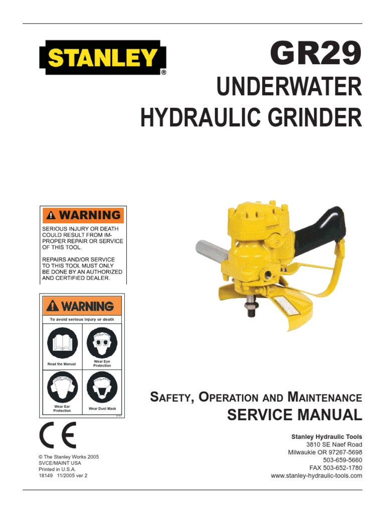 Manual Esmerilhadeira Lixadeira STANLEY GR29 UW | PDF | Valve | Viscosity