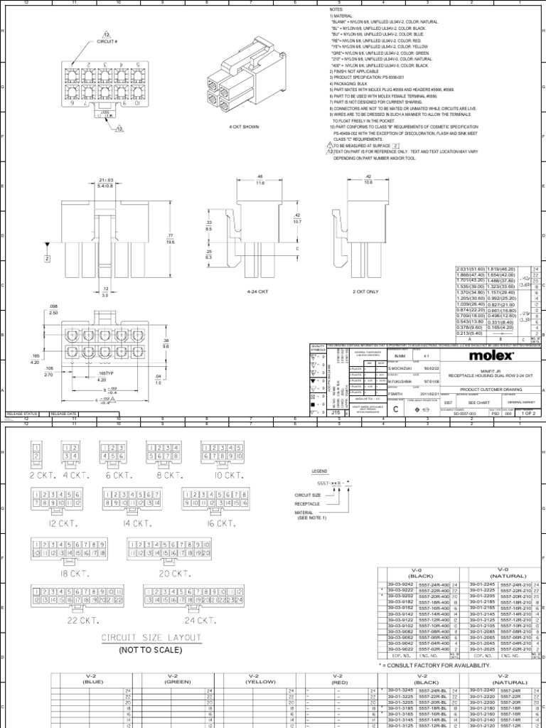 Catalogo Molex | PDF | Electrical Connector | Manufactured Goods