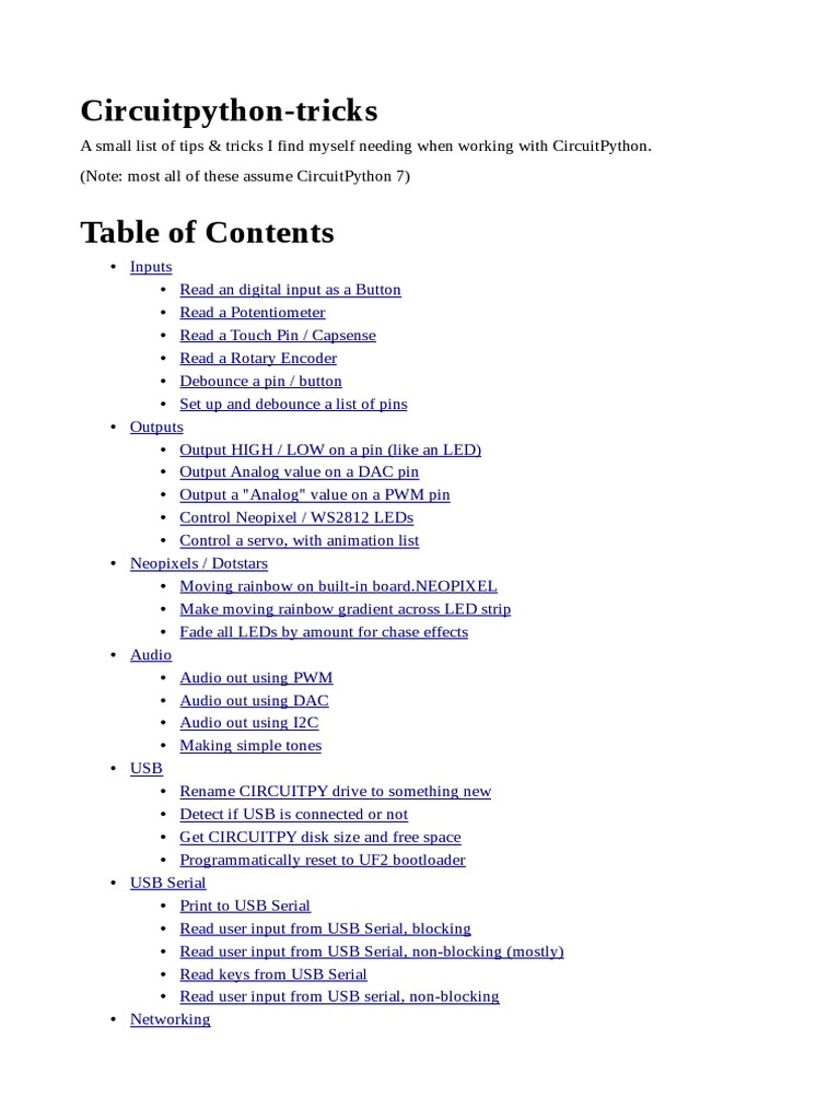 Circuitpython - Tricks | PDF | Booting | Usb
