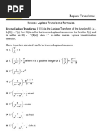Laplace Formula Sheet | PDF