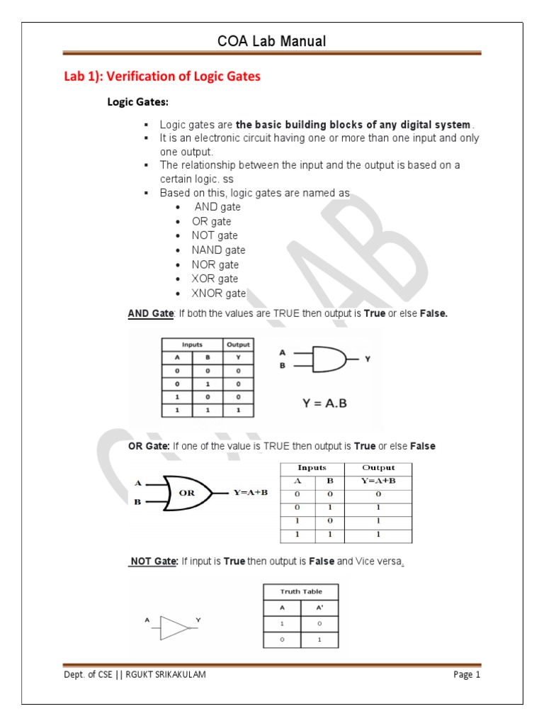 COA Lab Manual | PDF | Division (Mathematics) | Mathematical Logic COA Lab Manual | PDF | Division (Mathematics) | Mathematical Logic