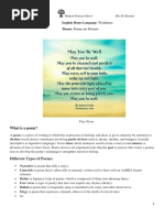 Grade 6 Poem Comprehension | PDF