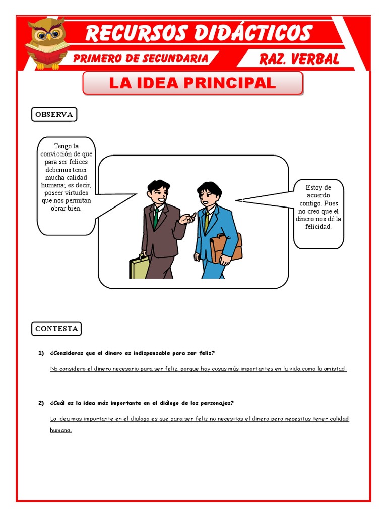 La Importancia de la Idea Principal | PDF | Western Honey Bee | Colmena