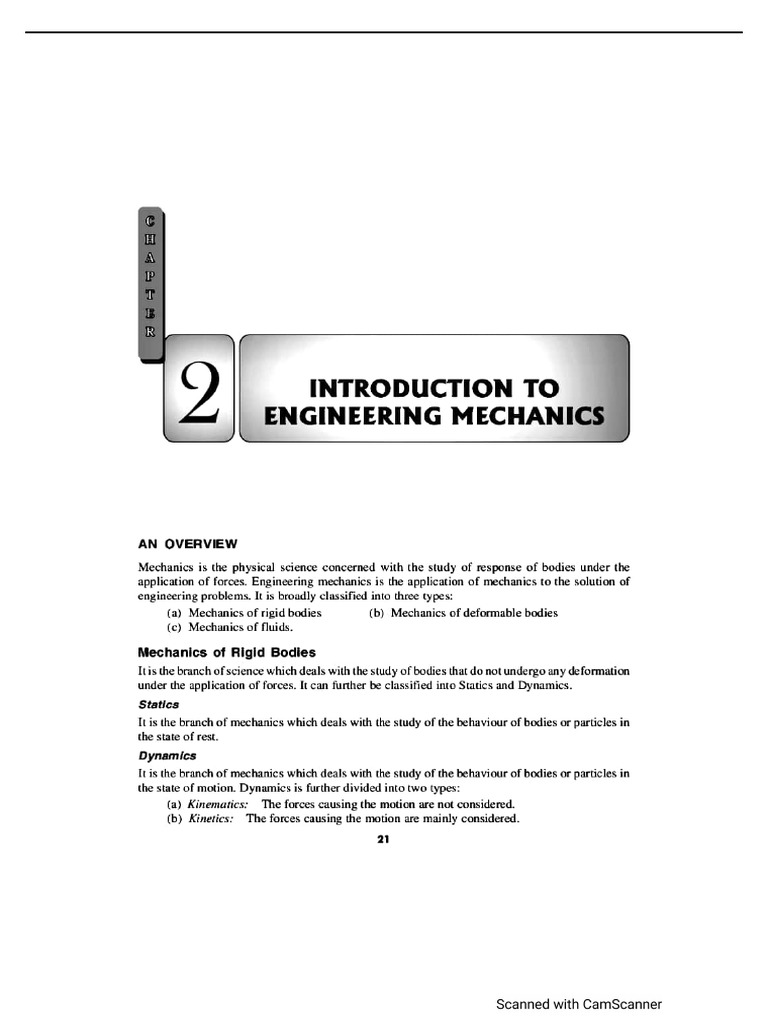 Module 1,2 - Engineering Mechanics | PDF