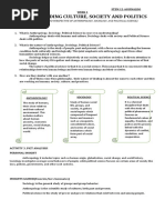 Most Essential Topics and Melcs For Ucsp | PDF