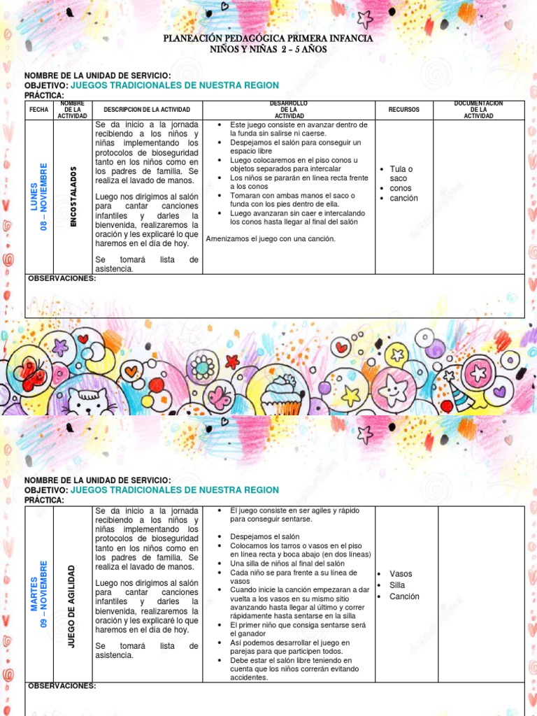 Planeacion° 2 Semana de Noviembre | PDF
