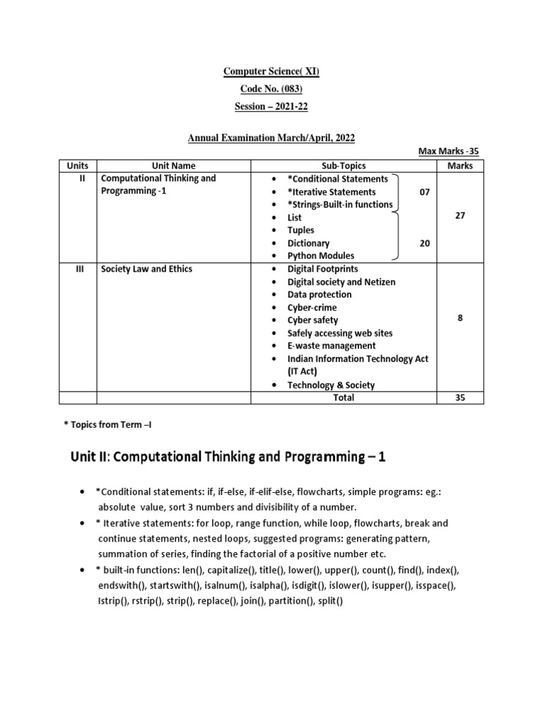 Computer Science XI DAVCAE 1 | PDF | Control Flow | Information Age