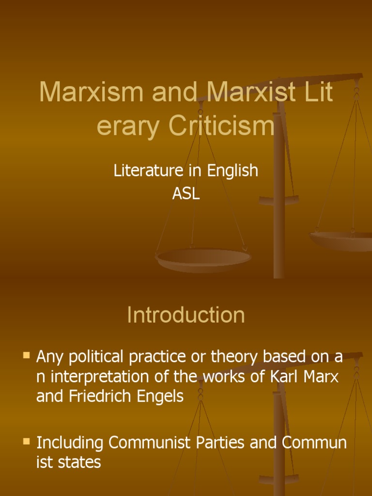 Understanding Marxism and Its Critique | PDF | Marxism | Contemporary ...