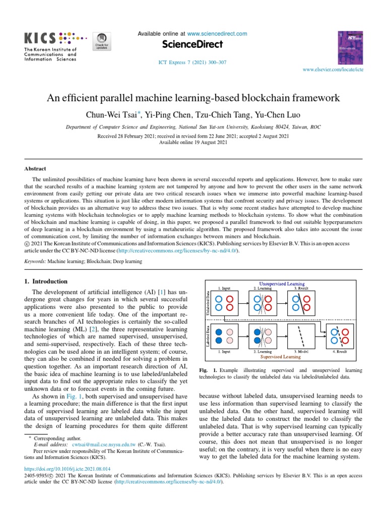 Parallel Machine Learning and Blockchain | PDF | Machine Learning | Parallel Computing