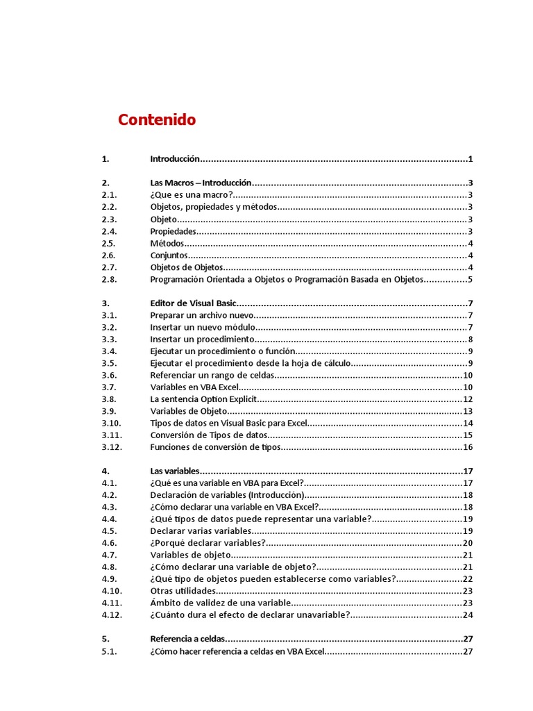 VBA Excel - Tutorial Macros 2020 - Contenido | Descargar gratis PDF ... VBA Excel - Tutorial Macros 2020 - Contenido | Descargar gratis PDF ...