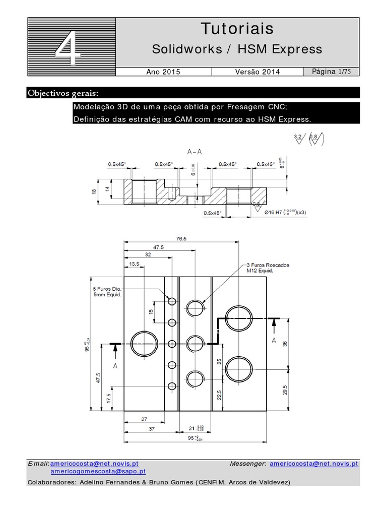 Tutorial 4 SolidWorks HSM Express | PDF | Metais