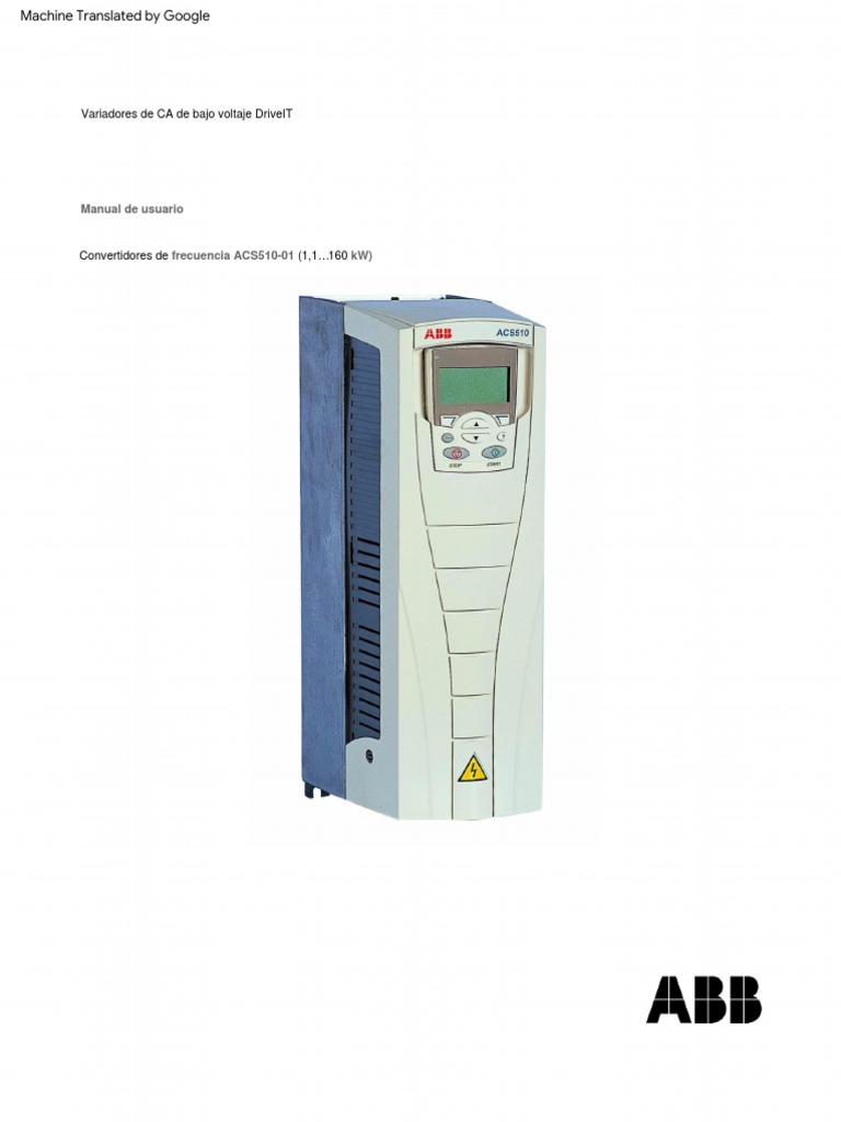 Abb Acs510 (Es) | PDF | Tornillo | Ingenieria Eléctrica