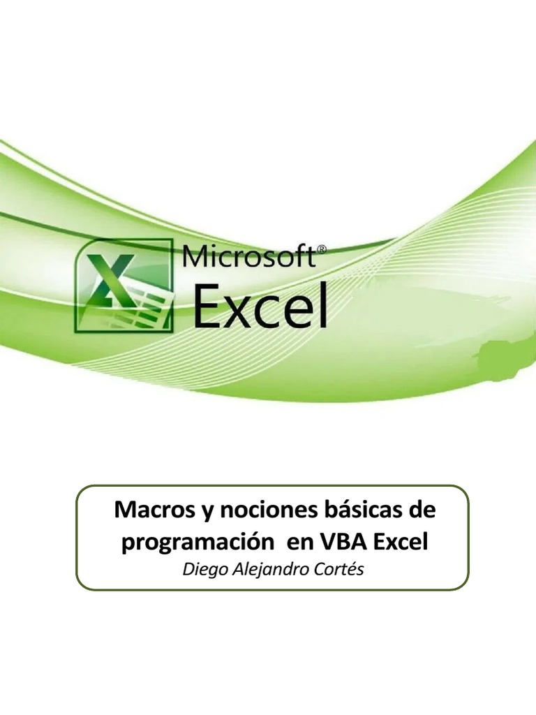 VBA Excel - Tutorial Macros 2020 - Portada | PDF VBA Excel - Tutorial Macros 2020 - Portada | PDF
