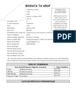Format Biodata Taaruf | PDF