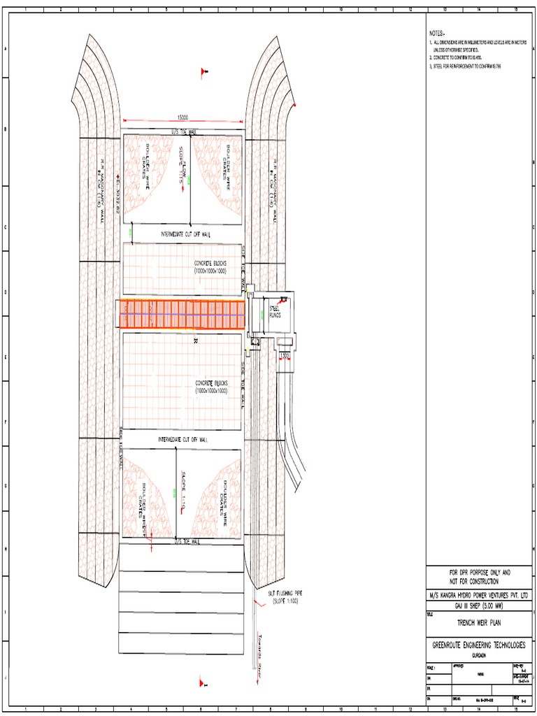 Gaj III-dpr-0005 - Trench Weir Plan | PDF