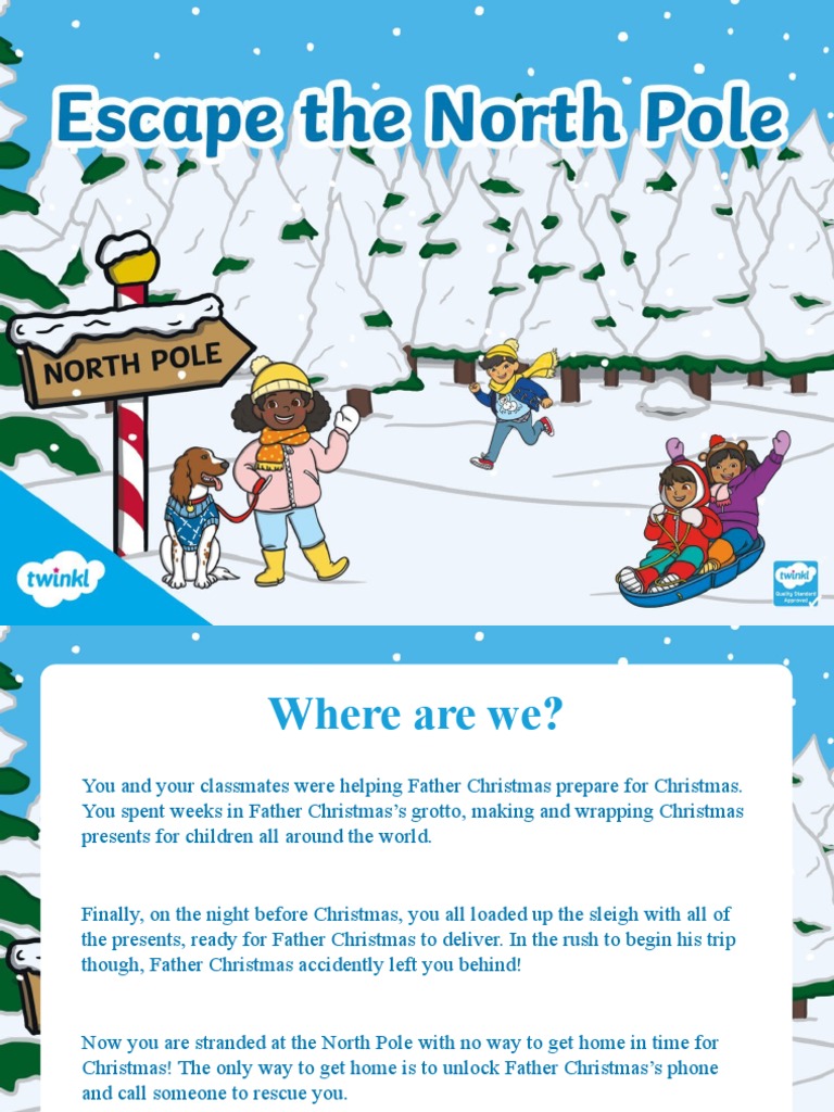 Za HL 1635923070 Escape The North Pole Game - Ver - 6 | PDF | Christmas ...