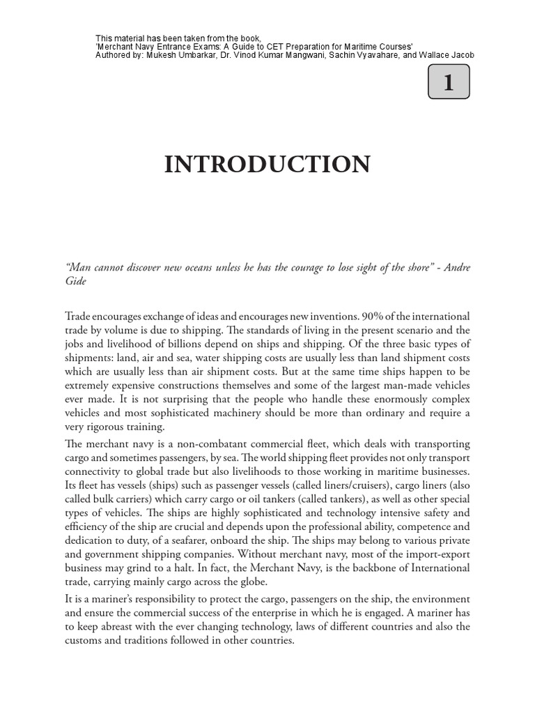 Content For Essay and Paragraph Writing On Maritime History | PDF ...
