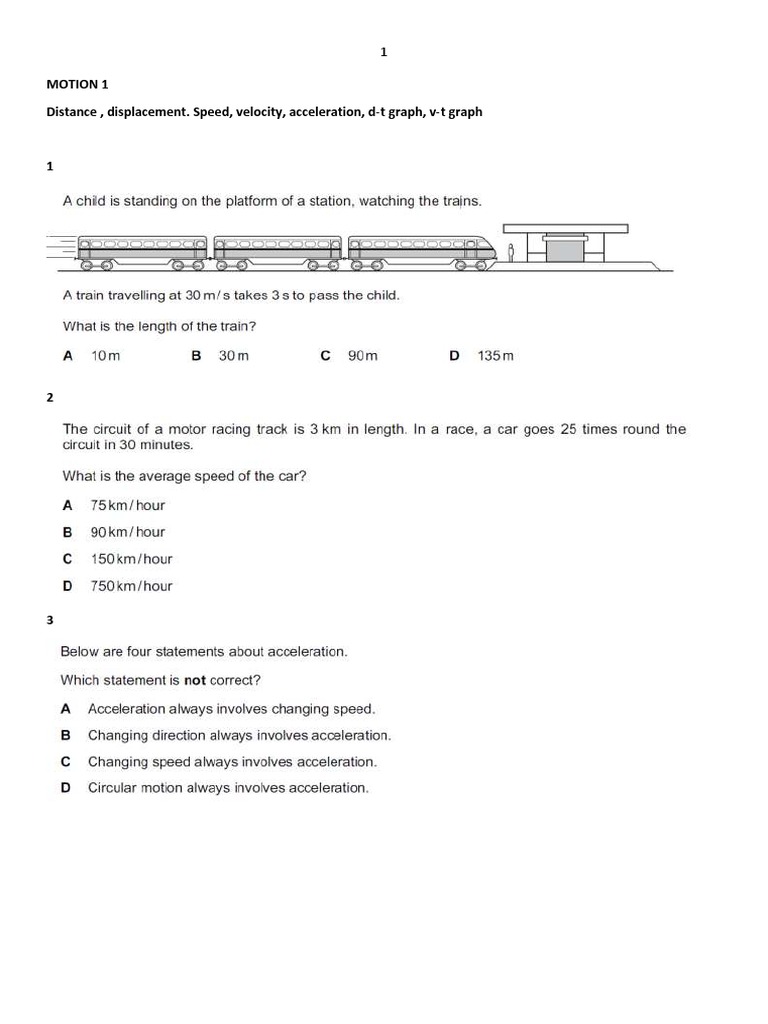 Motion 1 Distance, Displacement. Speed, Velocity, Acceleration, D-T ...