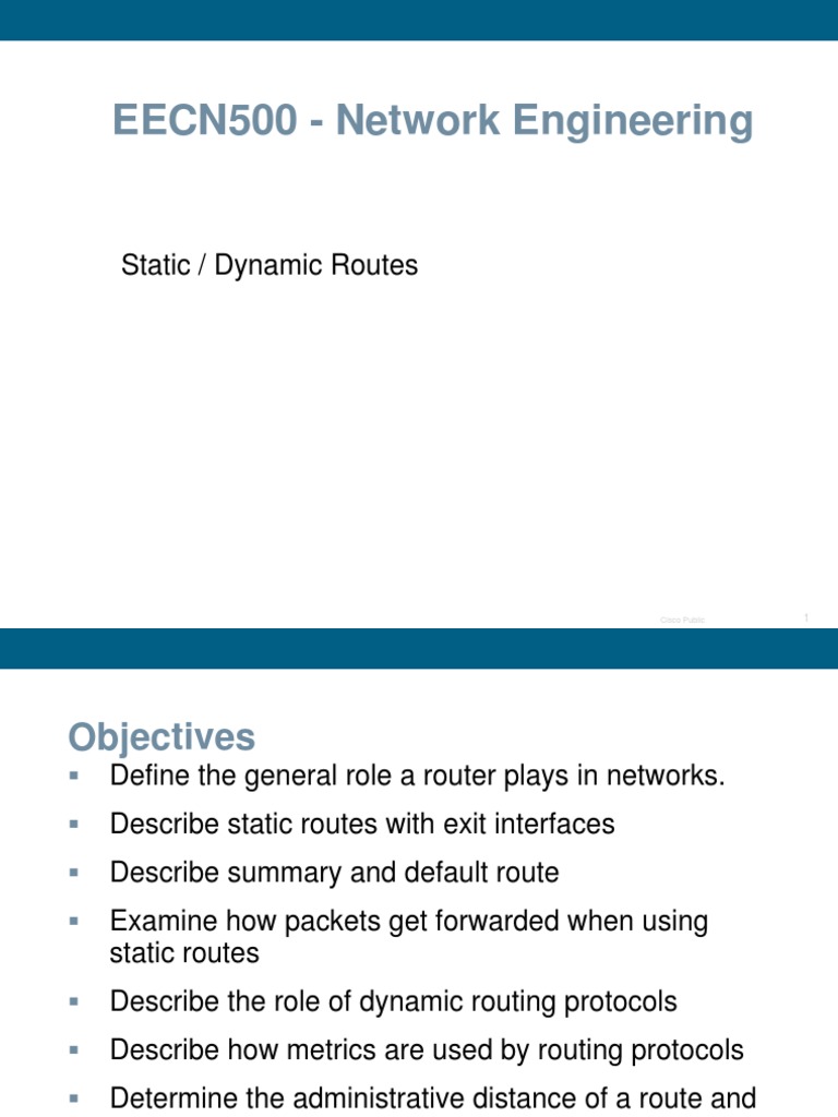 Lecture 4 - Static+Dynamic Routing | Download Free PDF | Routing ... Lecture 4 - Static+Dynamic Routing | Download Free PDF | Routing ...
