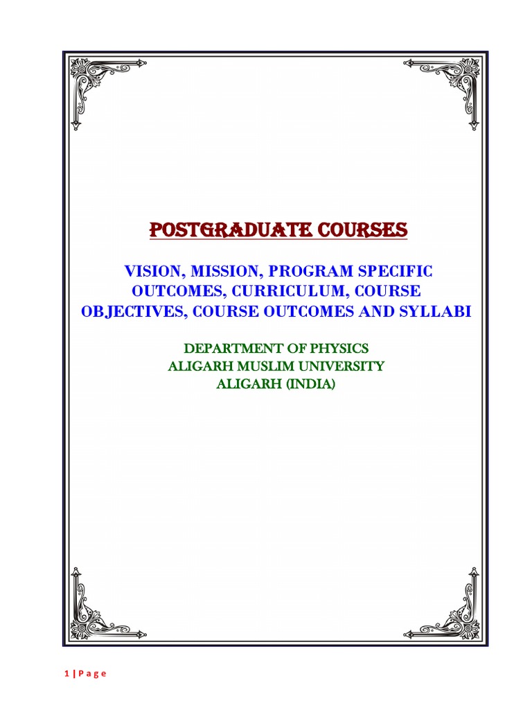 MSC Physics Syllabus | PDF | Group (Mathematics) | Spectroscopy