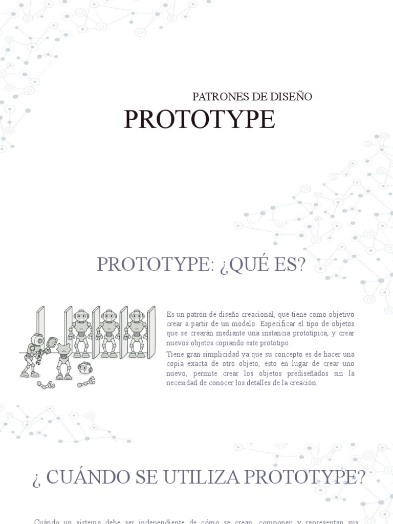 Guía del Patrón de Diseño Prototype | PDF | Objeto (informática ...