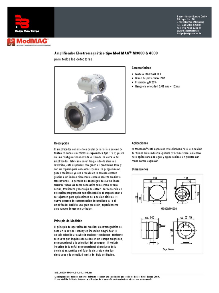 Amplificador Electromagnético Tipo Mod MAG® M3000 & 4000: para Todos ...