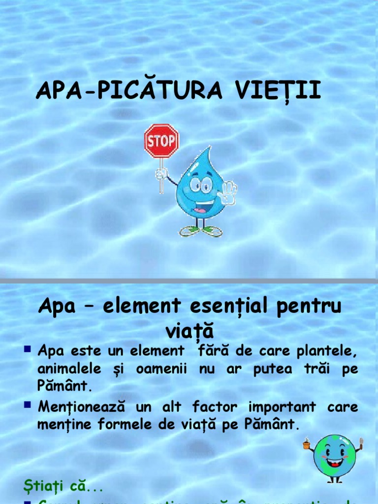 Apa - Picatura Vietii | PDF