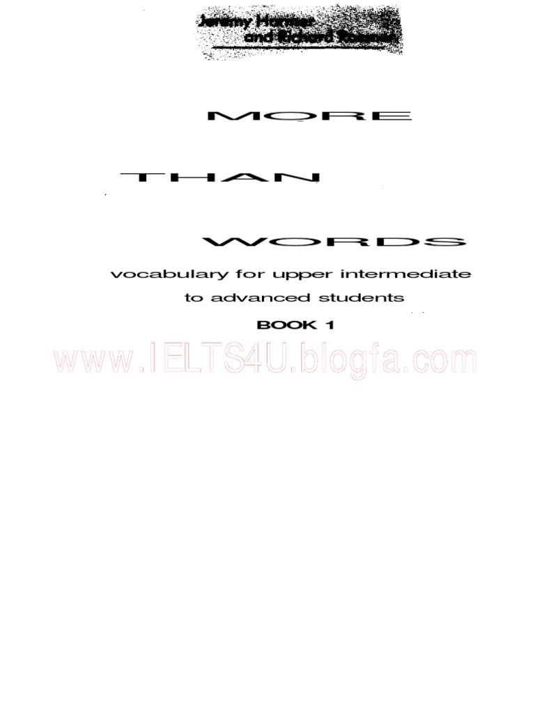 More Than Words Book 1 | PDF | Vocabulary | Dream