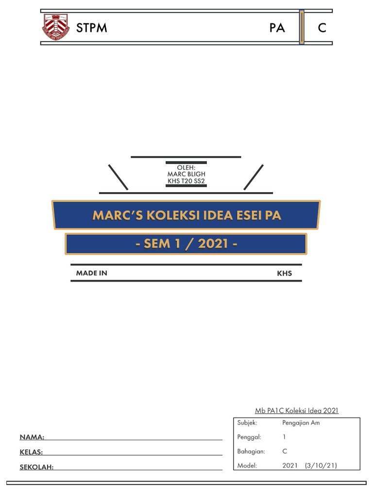 Pam Koleksi Idea Esei | PDF