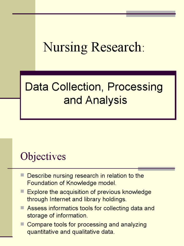 Nursing Research: Data Collection & Analysis | PDF | Statistics ...