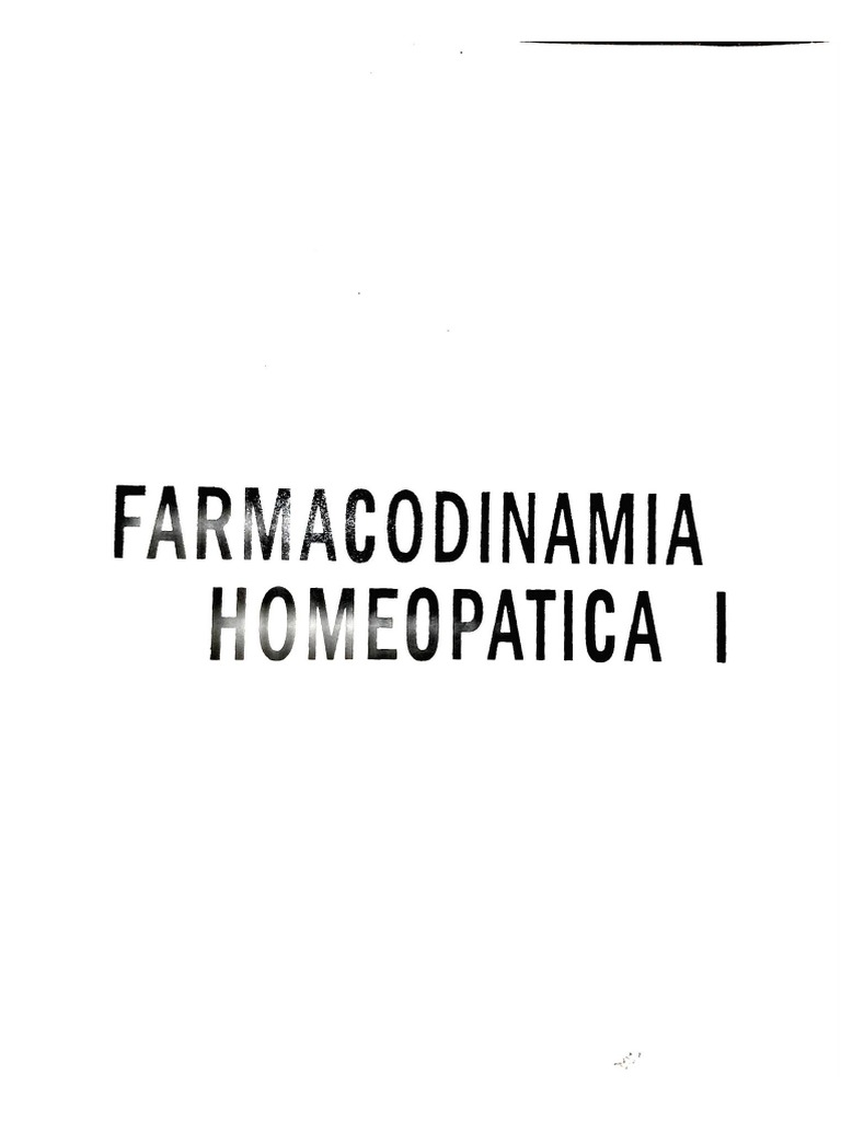 Farmacodinamia HomeopáticaI ROberto Mendiola Quezada | PDF