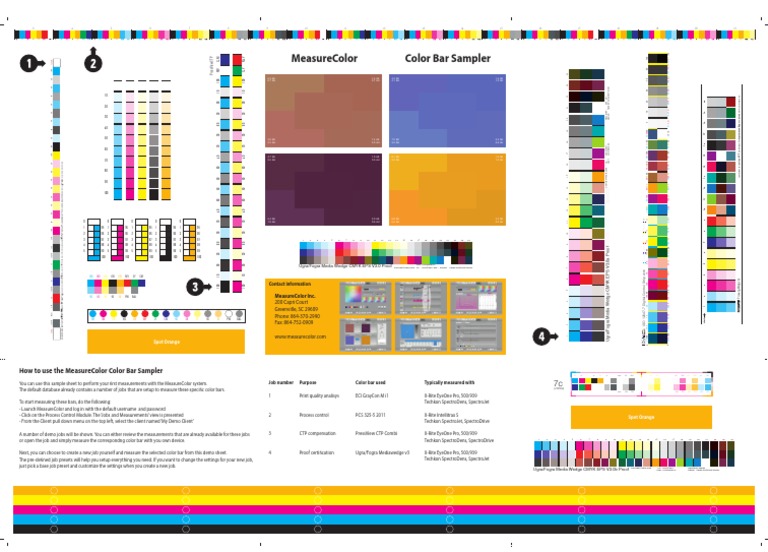 How To Use The Measurecolor Color Bar Sampler | PDF | Writing ...
