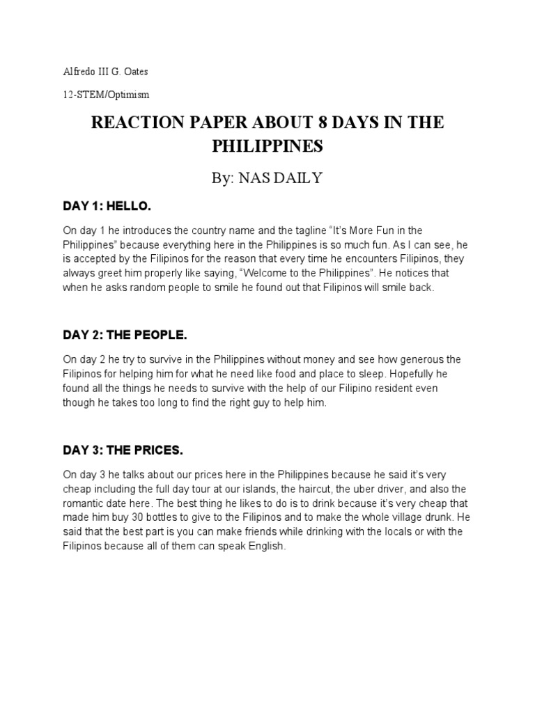 Reaction Paper Eapp | PDF