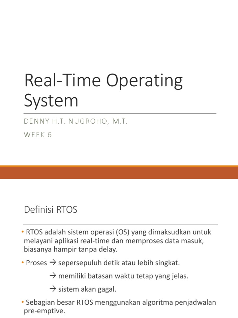 Minggu 6 RTOS | PDF