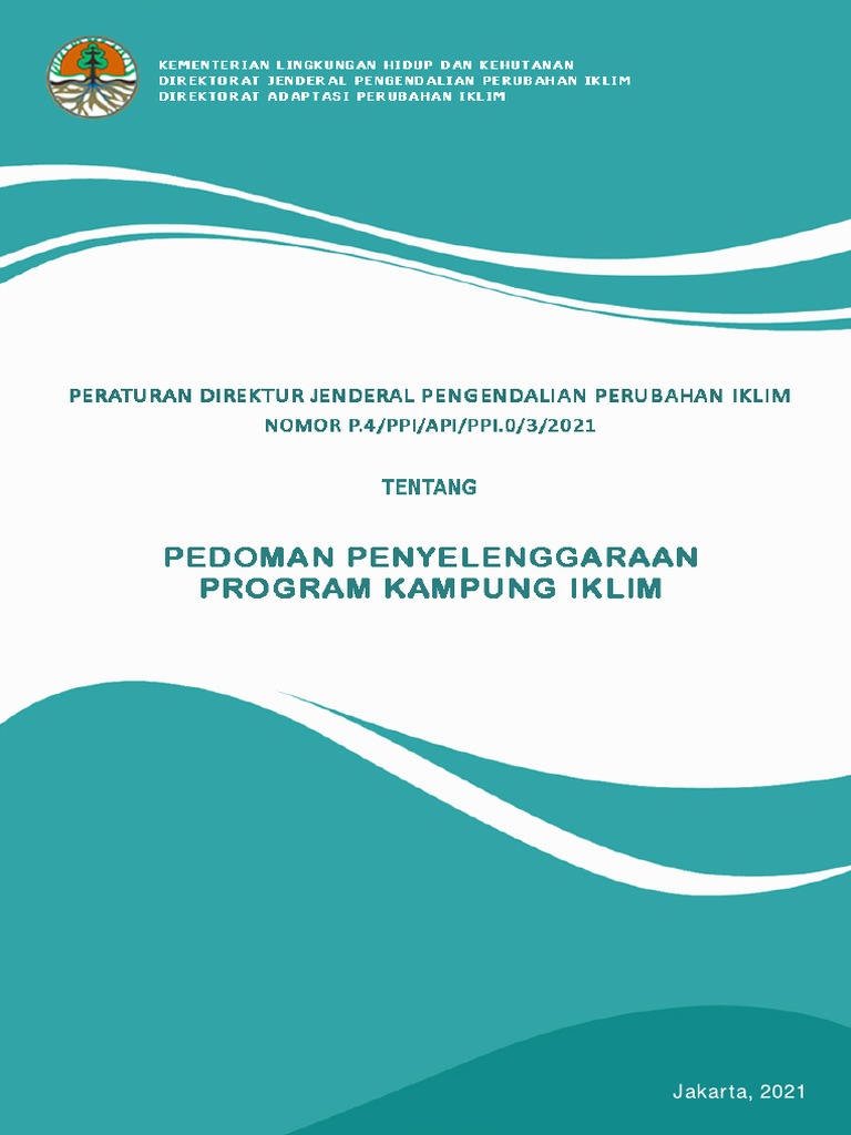 P4 2021 Pedoman Penyelenggaraan ProKlim | PDF