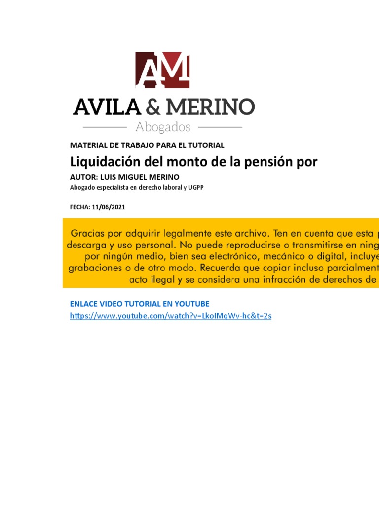 EXCEL C Lculo de Pensi N de Vejez | PDF | Gastos | Economía demográfica