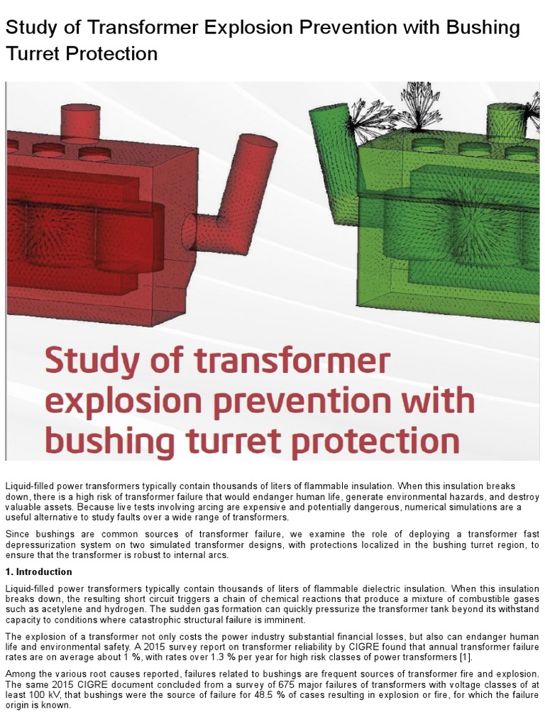 Study of Transformer Explosion Prevention With Bushing Turret ...