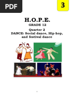 Health Optimizing Physical Education (Hope3) Quarter 3 - Module 1 | PDF | Foot | Dances