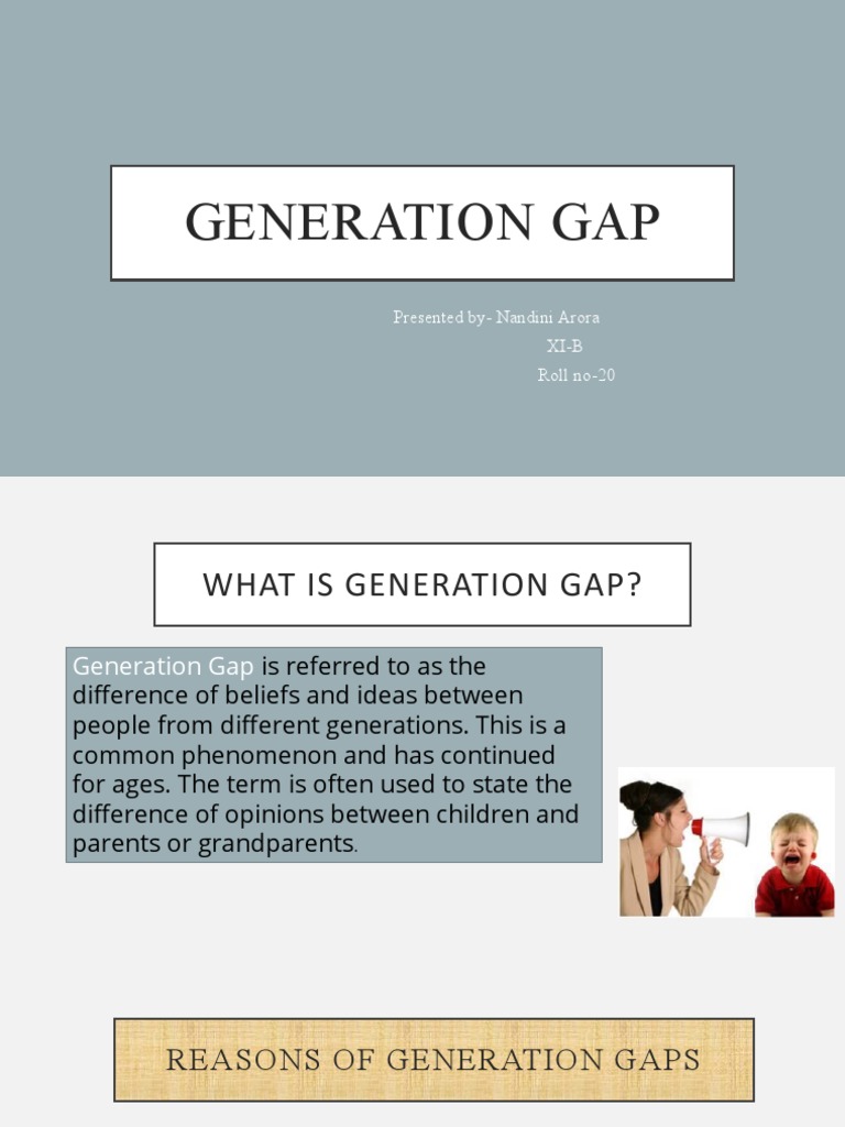 Generation Gap | PDF | Psychological Concepts | Social Psychology
