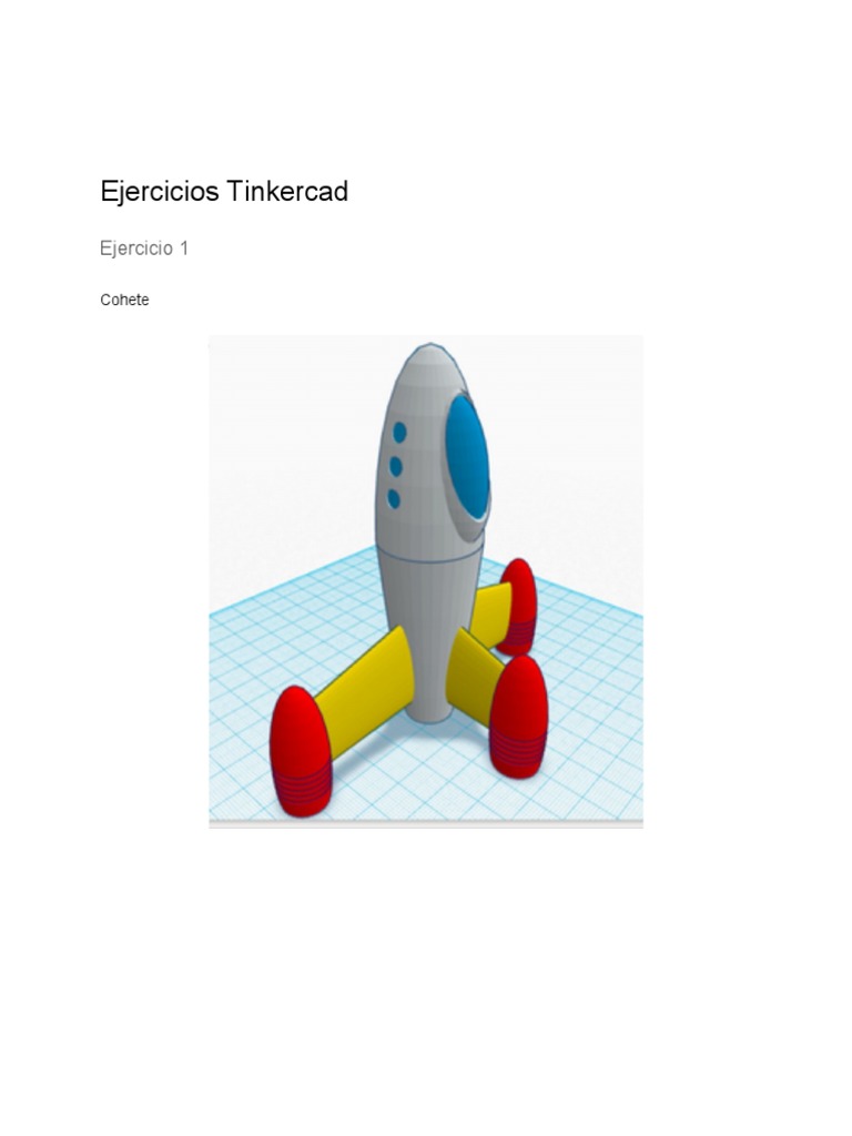Ejercicios Tinkercad | PDF