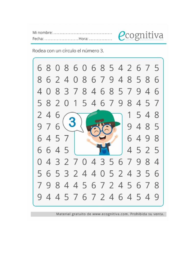 Ejercicio Estimulacion Cognitiva | PDF