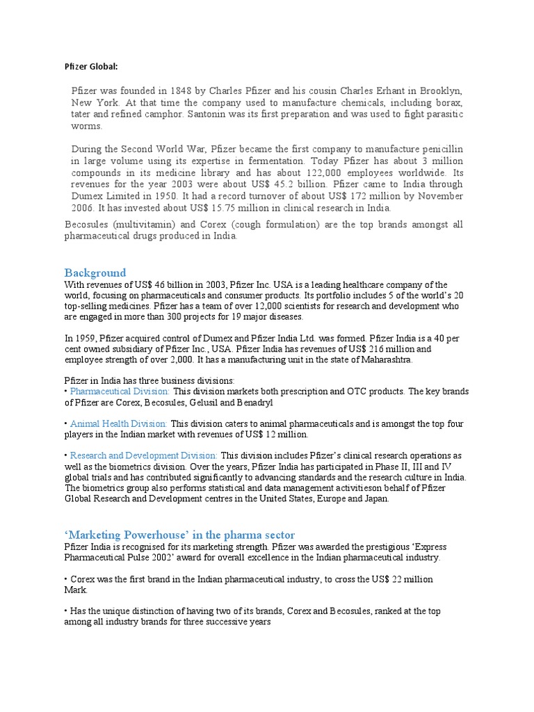 Pfizer India LTD | PDF | Pfizer | Accounting