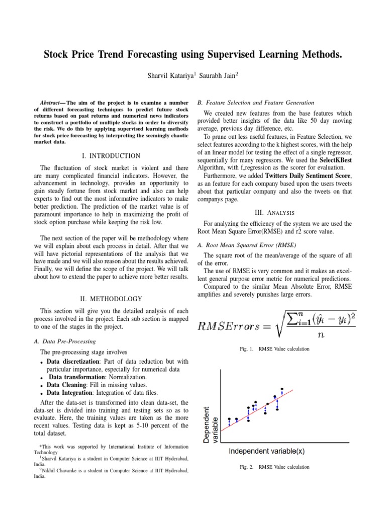 Report | PDF | Dependent And Independent Variables | Forecasting