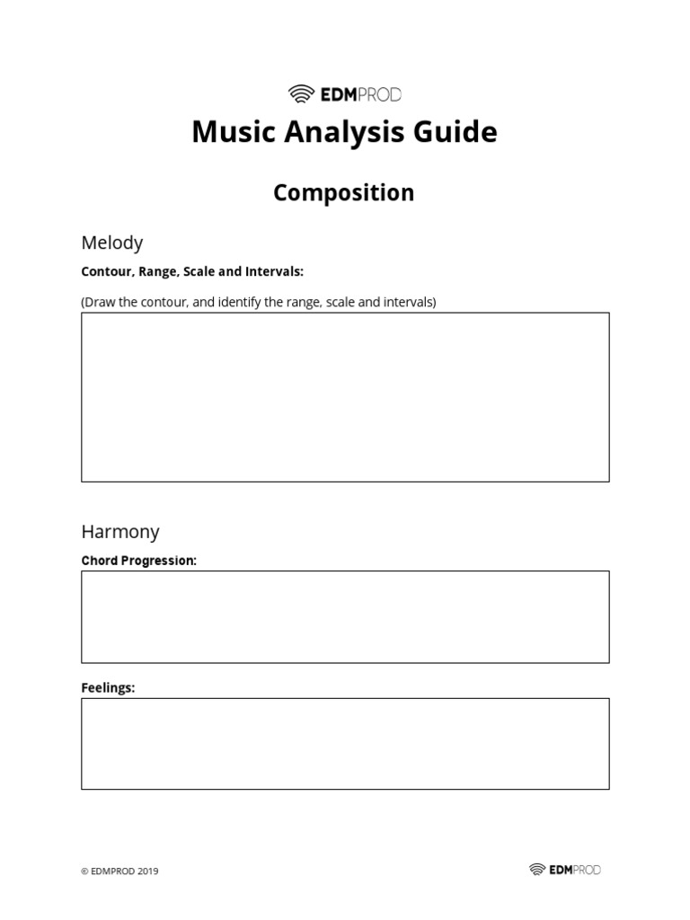 Music Analysis Guide | PDF | Pitch (Music) | Frequency