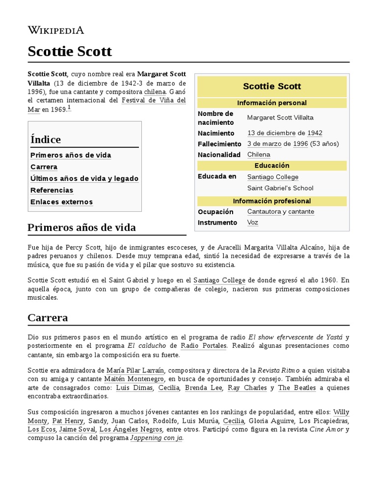 Scottie Scott | PDF | Chile