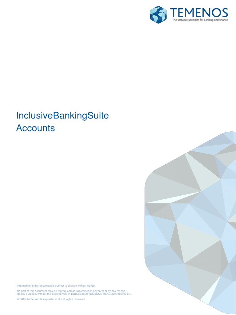 Temenos User Guide - AA - Accounts | PDF | Payments | Debits And Credits